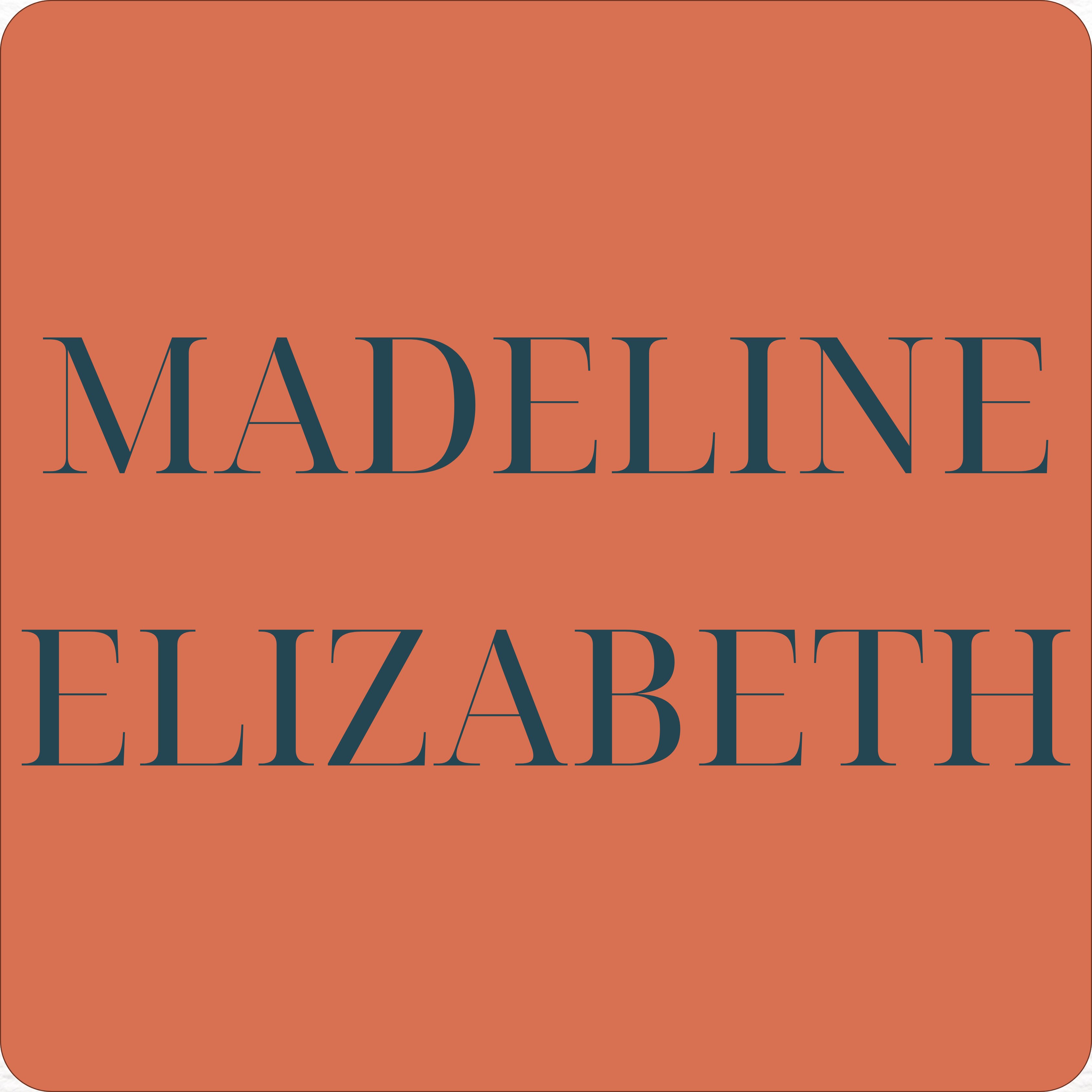Madeline Elizabeth Needlepoint Canvases | Garden Gate
