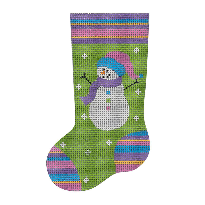 Stocking Hat Snowgirl Mini Stocking